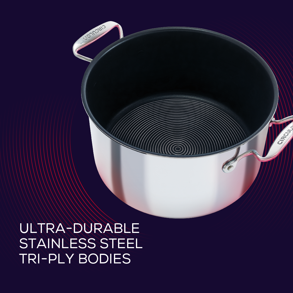 SteelShield Hybrid Nonstick Stainless Steel 7.6L Stockpot | Circulon UK